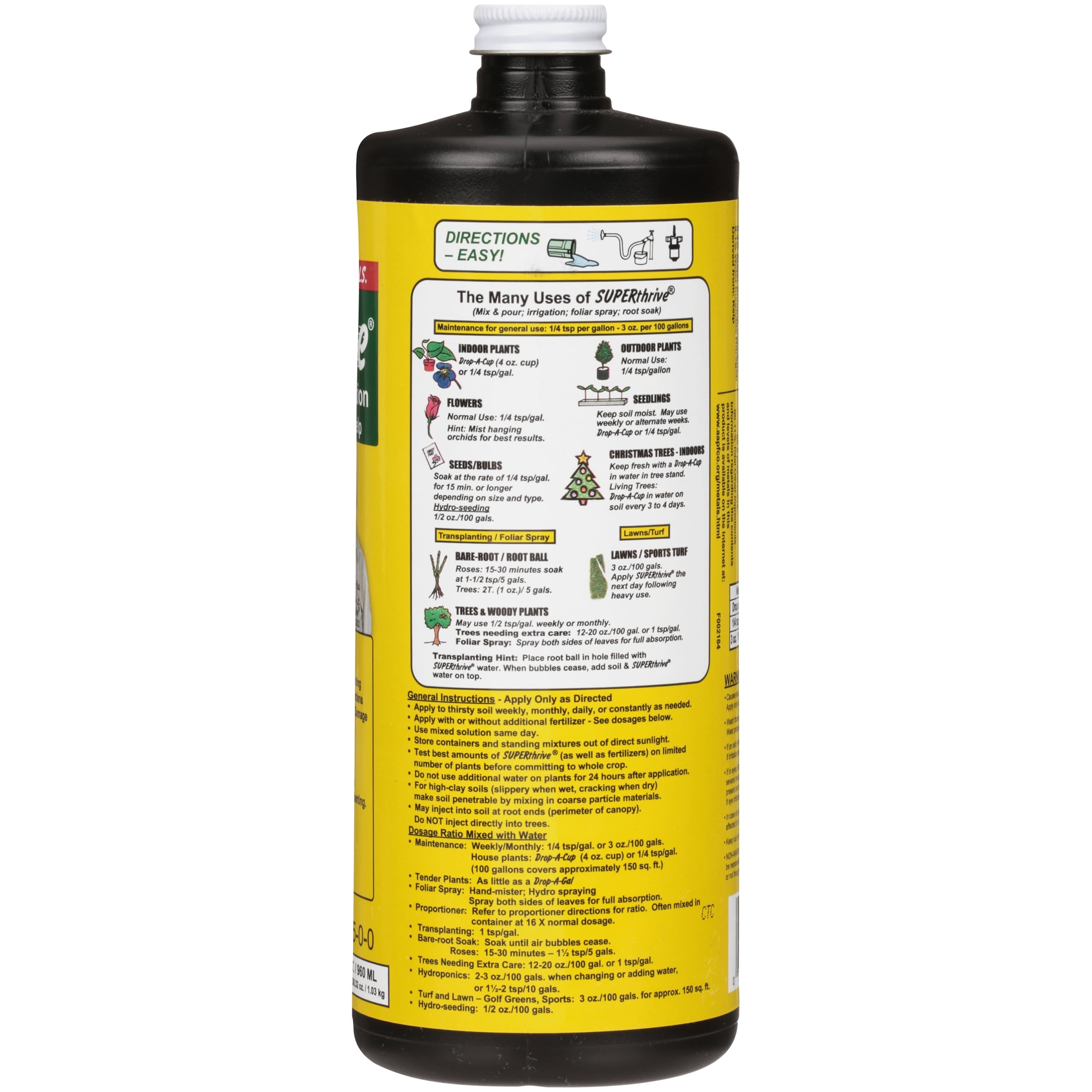 Buy Superthrive The Original Vitamin Solution for Plants Mineral ...