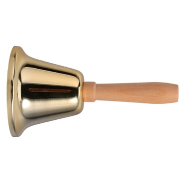 Dytern Hand Bell Wood Handle Metal Hand Call Bell Ringing Hand Bell ...