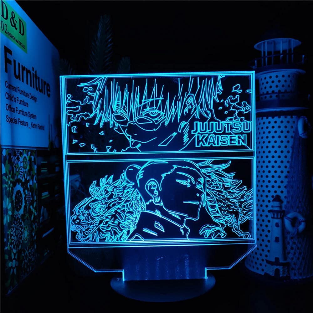 AVEKI Jujutsu Kaisen Lampara LED Night Light Anime Lamp Geto Suguru ...