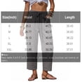 Boyscolos Linen Capri Pants for Women Summer Casual Flowy Barrel Wide ...