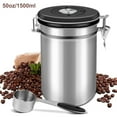 Leakproof Storage Containers Coffee Container Airtight Stainless Vacuum ...