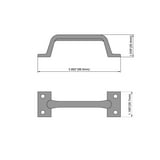 Hyper Tough Window Sash Lift Pull Satin Nickel Finish, 4 Inch Pull ...