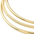 3Pcs Ion Plating(IP) 304 Stainless Steel Plain Bangles Set Stackable ...