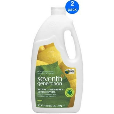 Seventh Generation Powerful Clean Dishwasher Detergent Gel, Lemon, 42 ...