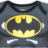 DC Comics Justice League Batman Infant Baby Boys Short Sleeve Bodysuit ...