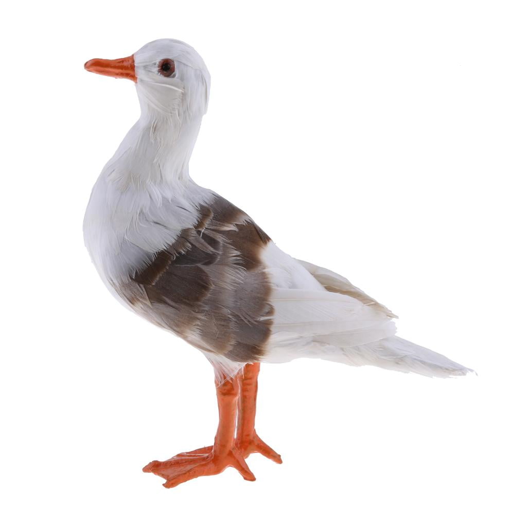 Hand Painted Seagull Bird Figurine and Statues for garden and beach ...