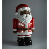 Evergreen 18.5" LED Resin Statue, African American Santa- Indoor ...