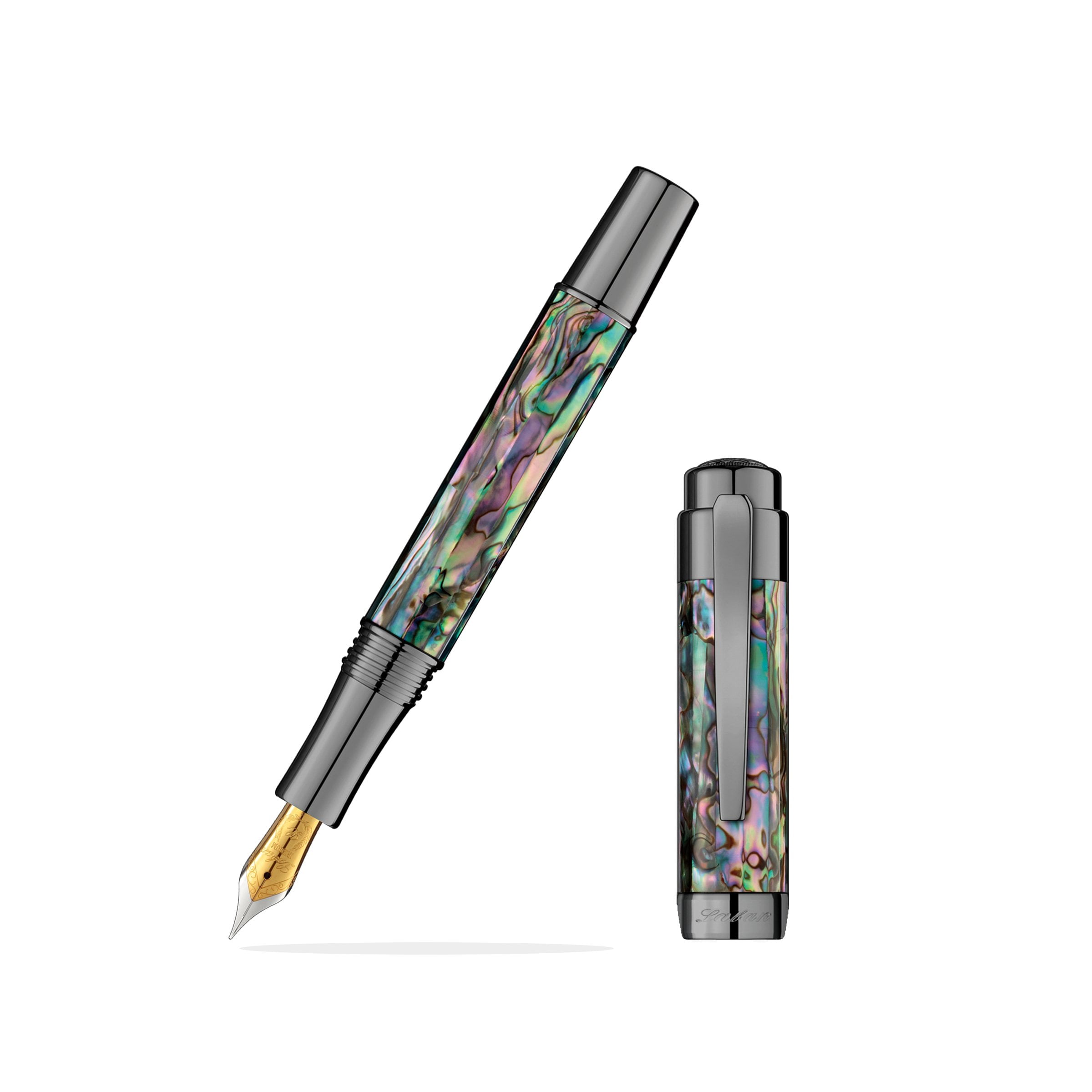 Laban Abalone Gunmetal Fountain Pen - Walmart.com
