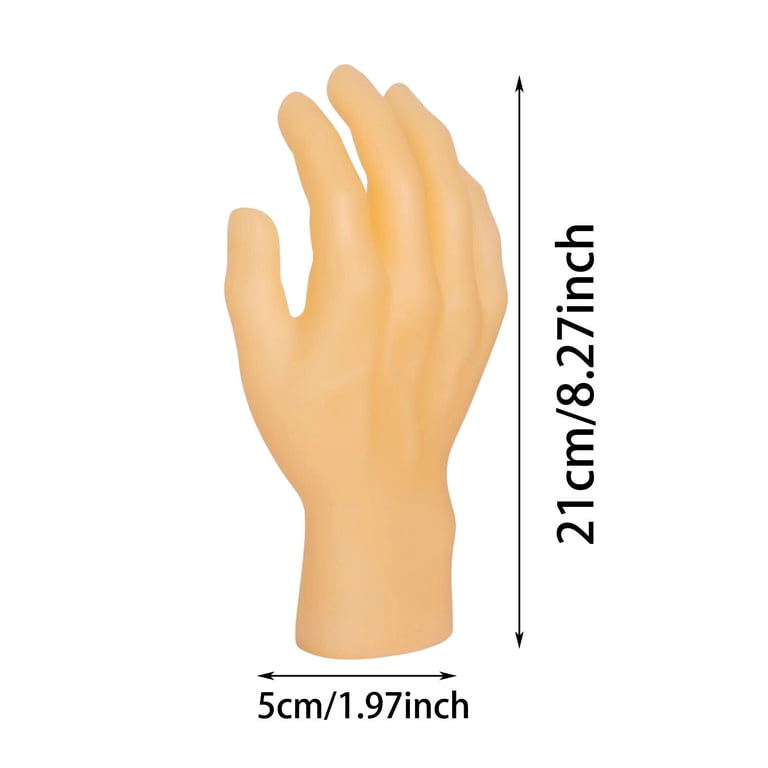 Realistic Right Hand Standing Display Prop, Soft PVC Fake Hand Figurine ...