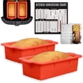 UYWGF-Air Fryer Silicone Loaf Pans for Baking, Non-Stick Mini Bread ...