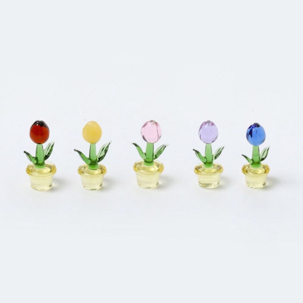 Collection Cute Statues Tulip Flower Auto Decorative Supplies Trinket ...