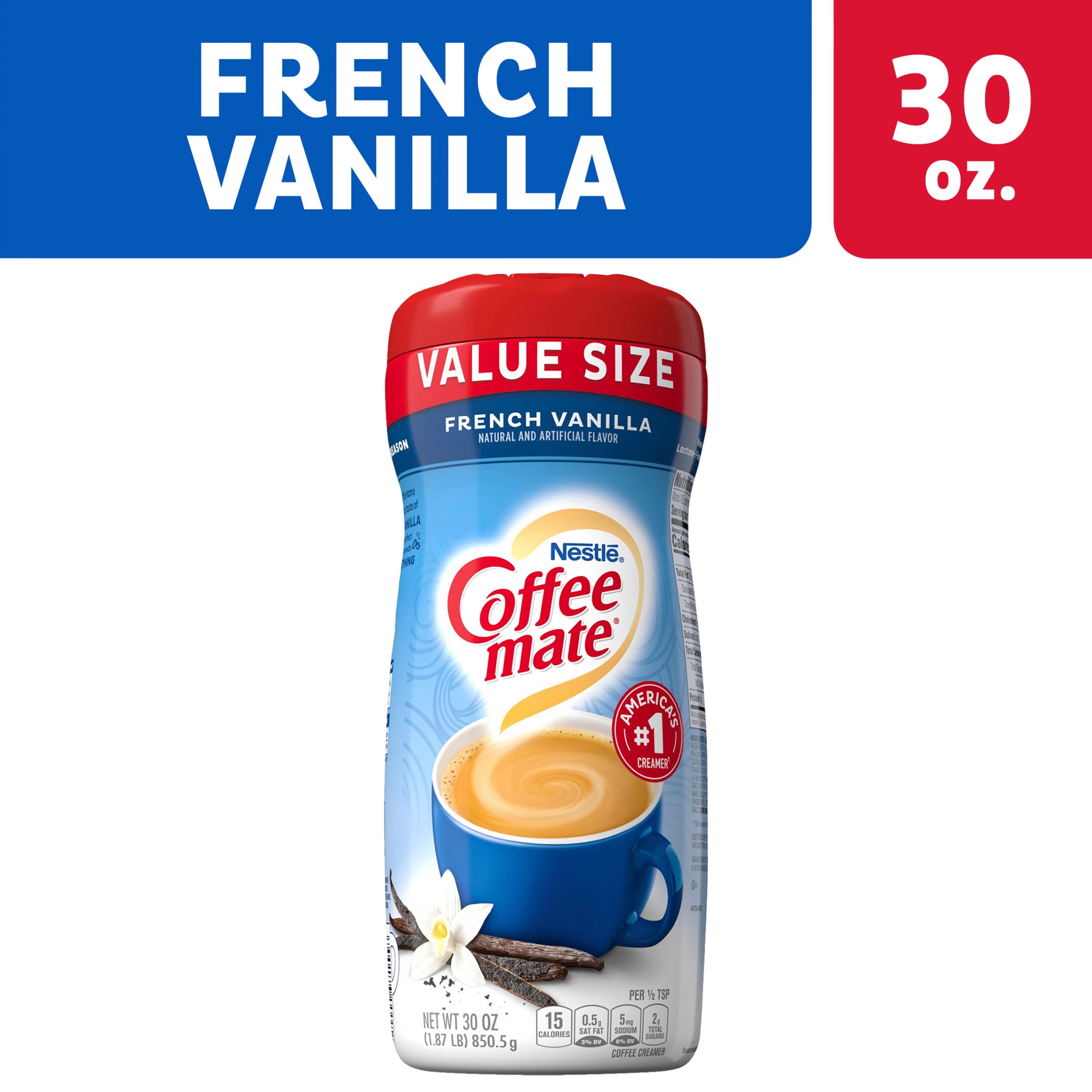 Nestle Coffee Mate French Vanilla Powder Coffee Creamer, 30 oz ...