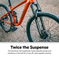 Schwinn Axum Adult Unisex 29in. Mountain Bike, Full Suspension, Orange ...