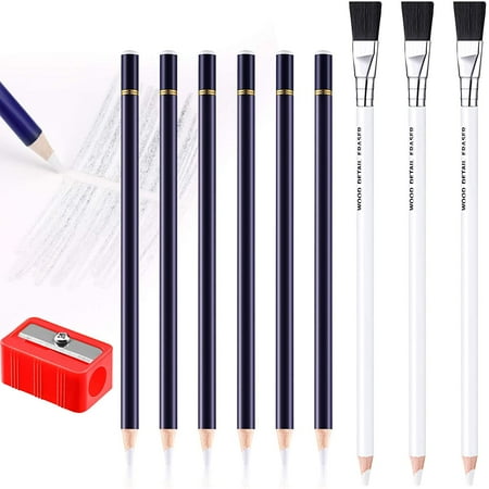 9 Pieces Artist Eraser Pencil Rubber Sketch Eraser Pen Highlight ...