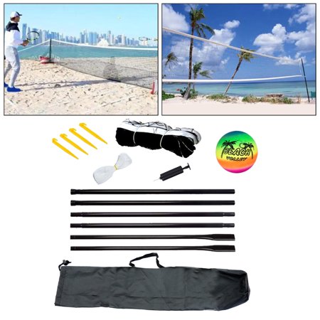 Badminton Net Set Volleyball Net Easy Assemble Standard Braided Net Mesh Net for Courtyard ...