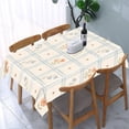 GooTPa Pastel Wildflower Grid Rectangle Dining Tablecloth, Polyester ...