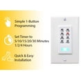 (2) Light Timer Wall Switch 5-10-15-20-30 Minute and 1-2-4 Hour ...