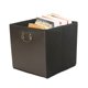 Faux Leather Storage Cube W/ Metal Handle 13X13X13 - Walmart.com