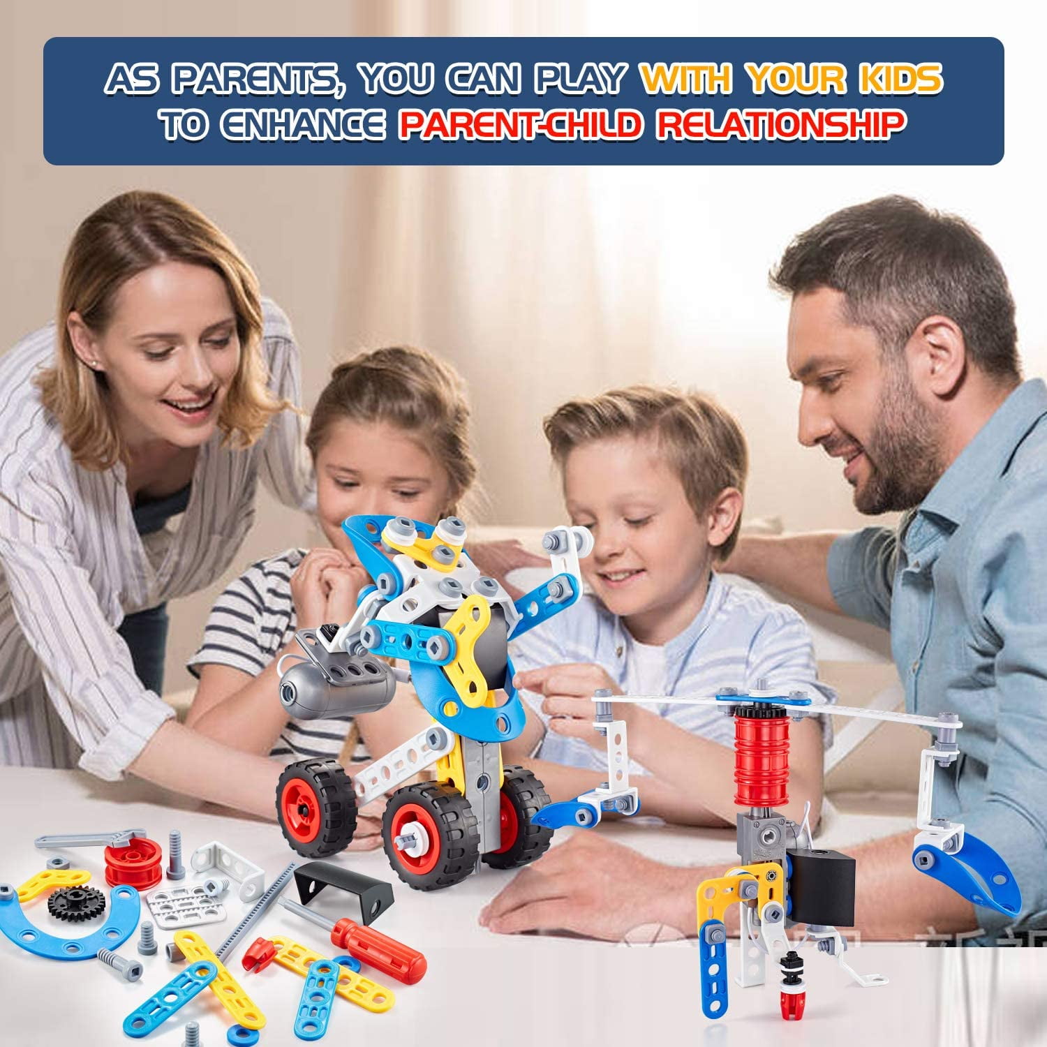 Buy Kidpal STEM Building Toys for Boys 6-12 Years, Erector DIY ...
