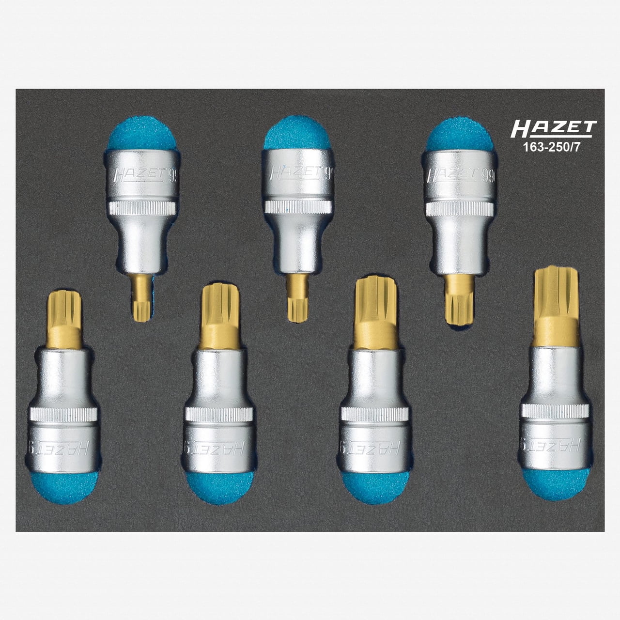 Hazet 163-250/7 Screwdriver socket set (RIBE-CV) - Walmart.com