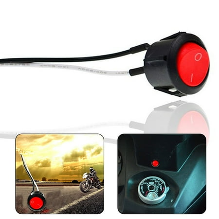 Motorcycle Modification Switch Double Flash Switch Button Toggle Switch ...