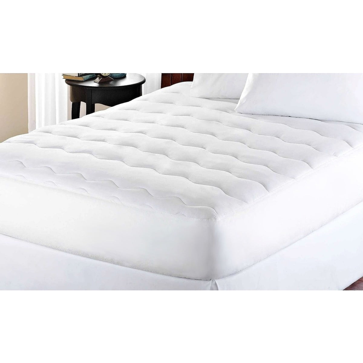 Microfiber Water Proof Mattress Pad - White - Walmart.com