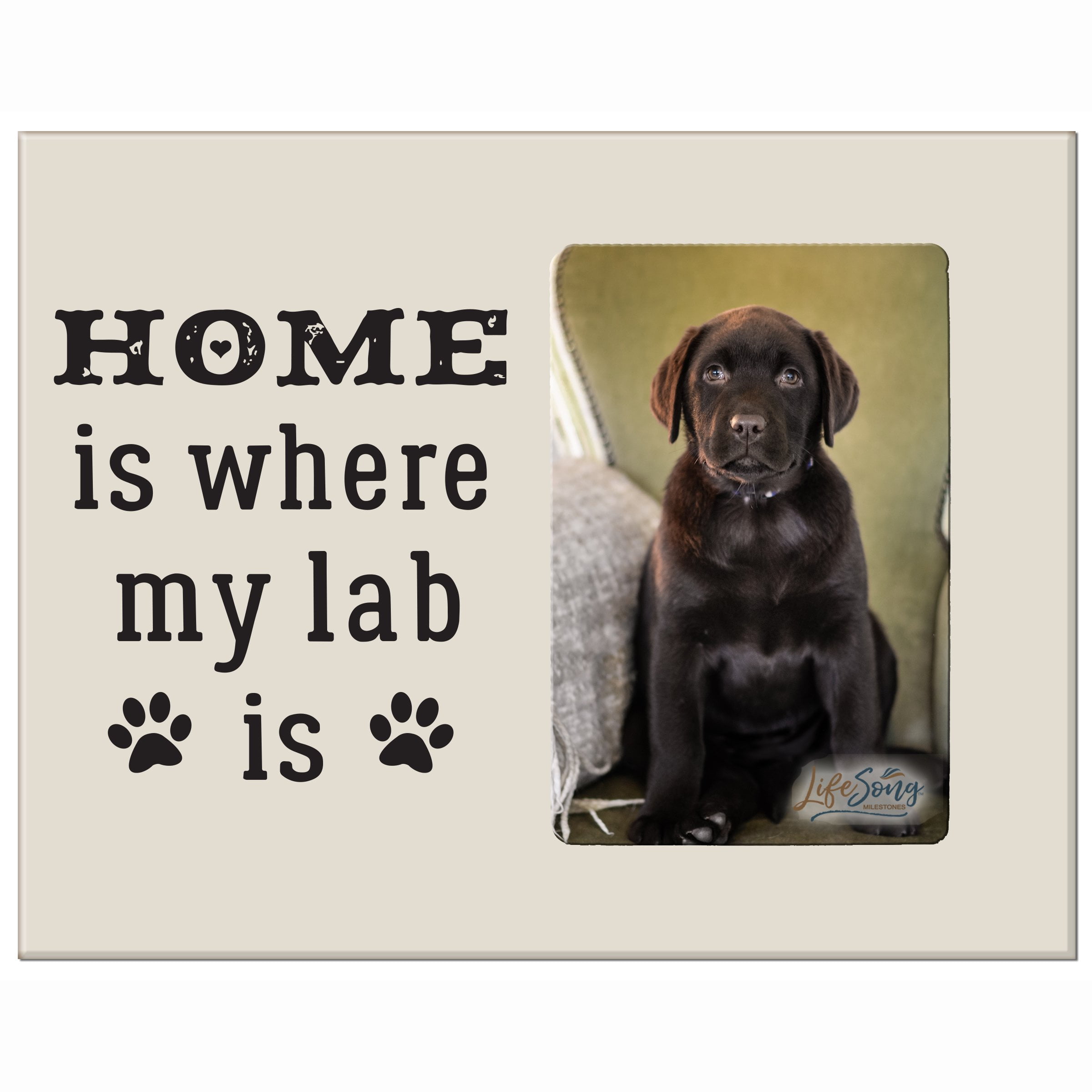 Printed Labrador Retriever Photo Frames - Home Is Where - Walmart.com