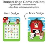 Big Dot of Happiness Farm Animals - Picture Bingo Cards and Markers ...