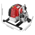1.5" Gas Water Pump, 36.5cc Single Cylinder 1.6HP 4-Stroke Engine Gas ...