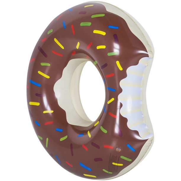 Inflatable donut swim ring; Swimming ring for pool parties, air ...