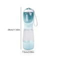3-in-1 Portable Pet Water Bottle with Food Container and Waste Bag ...