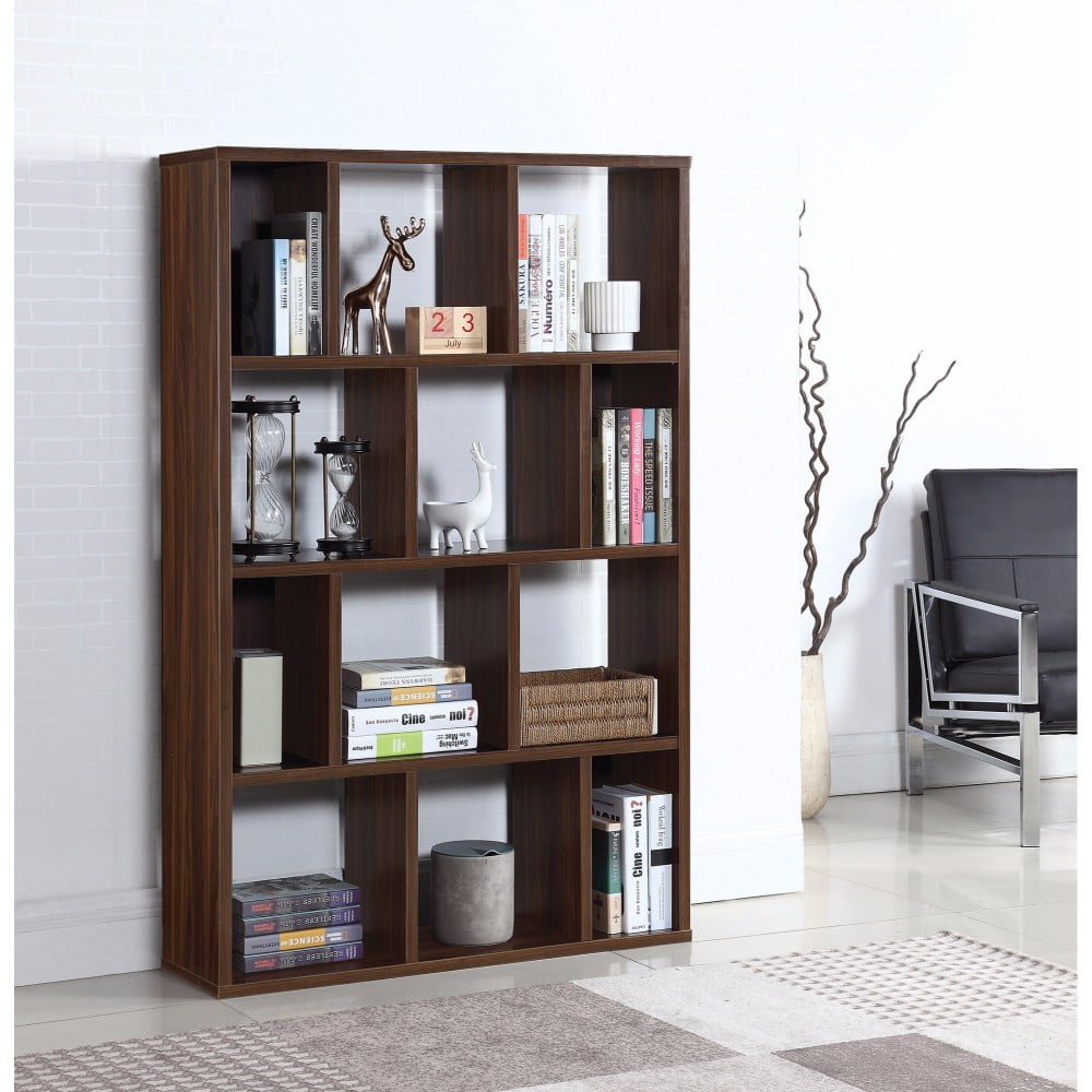 Coaster Bookcase in Dark Walnut - Walmart.com