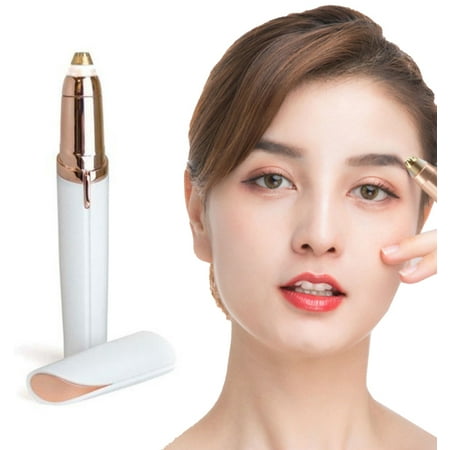 Eyebrow Trimmer for Women, 2 in 1 Rechargeable Facial Hair Remover with ...