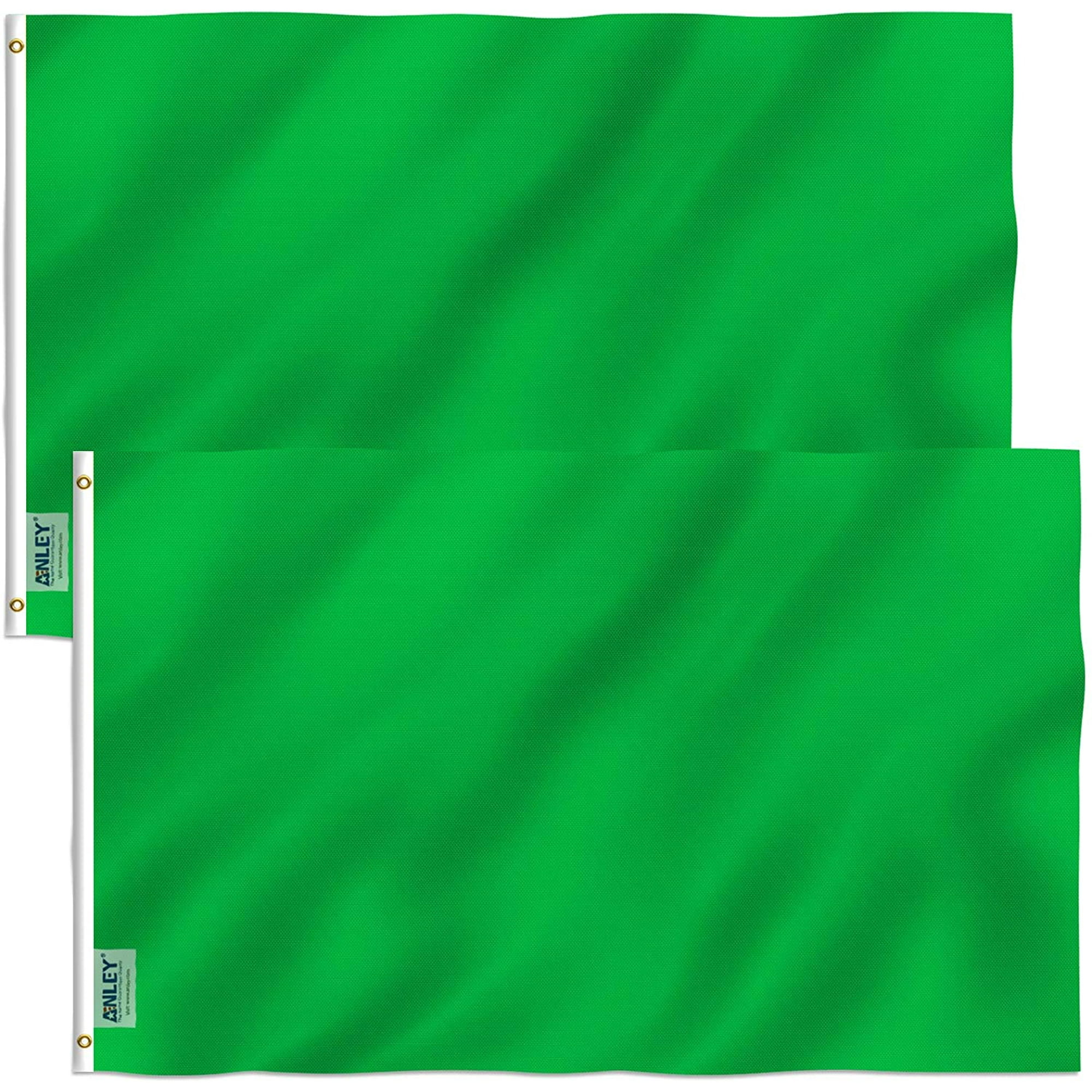 Click here for Anley Pack Of 2 Fly Breeze 3x5 Foot Solid Green Fl... prices