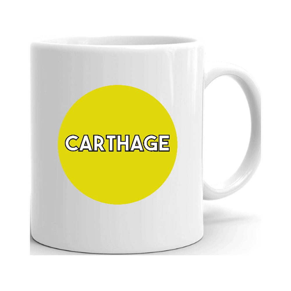 Yellow Dot Carthage Ceramic Dishwasher And Microwave Safe Mug - Walmart.com