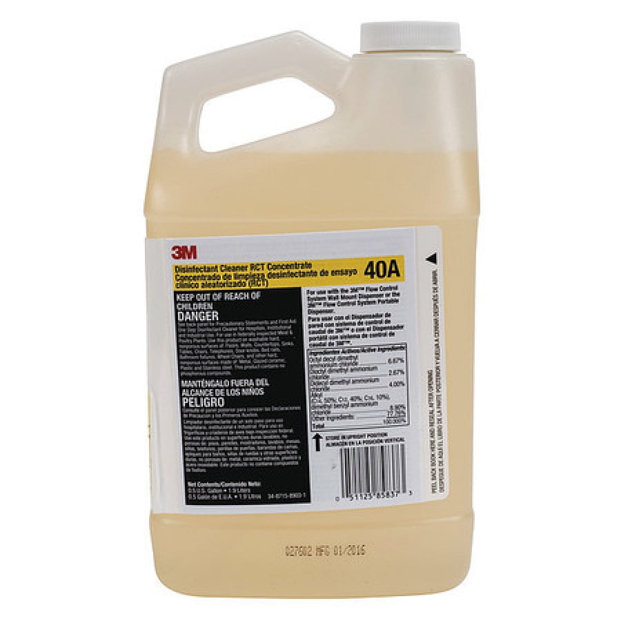 3M 40A Disinfectant Cleaner RCT , 0.5 gal. Jug , Fragrance Free ...