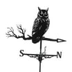 Iron Weather Vane Wind Direction Outdoor Garden Stake Farm Roof Mount ...