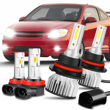 For 2005-2010 Chevrolet Cobalt LED Headlight Bulbs 9007/HB5 High/Low ...