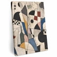 Abstract Motif Block Canvas Wall Art for Living Room, Vintage ...