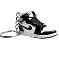 Nike Jordan Mini Shoe Keychain by DSK GLOBAL - Rubber Black & White ...