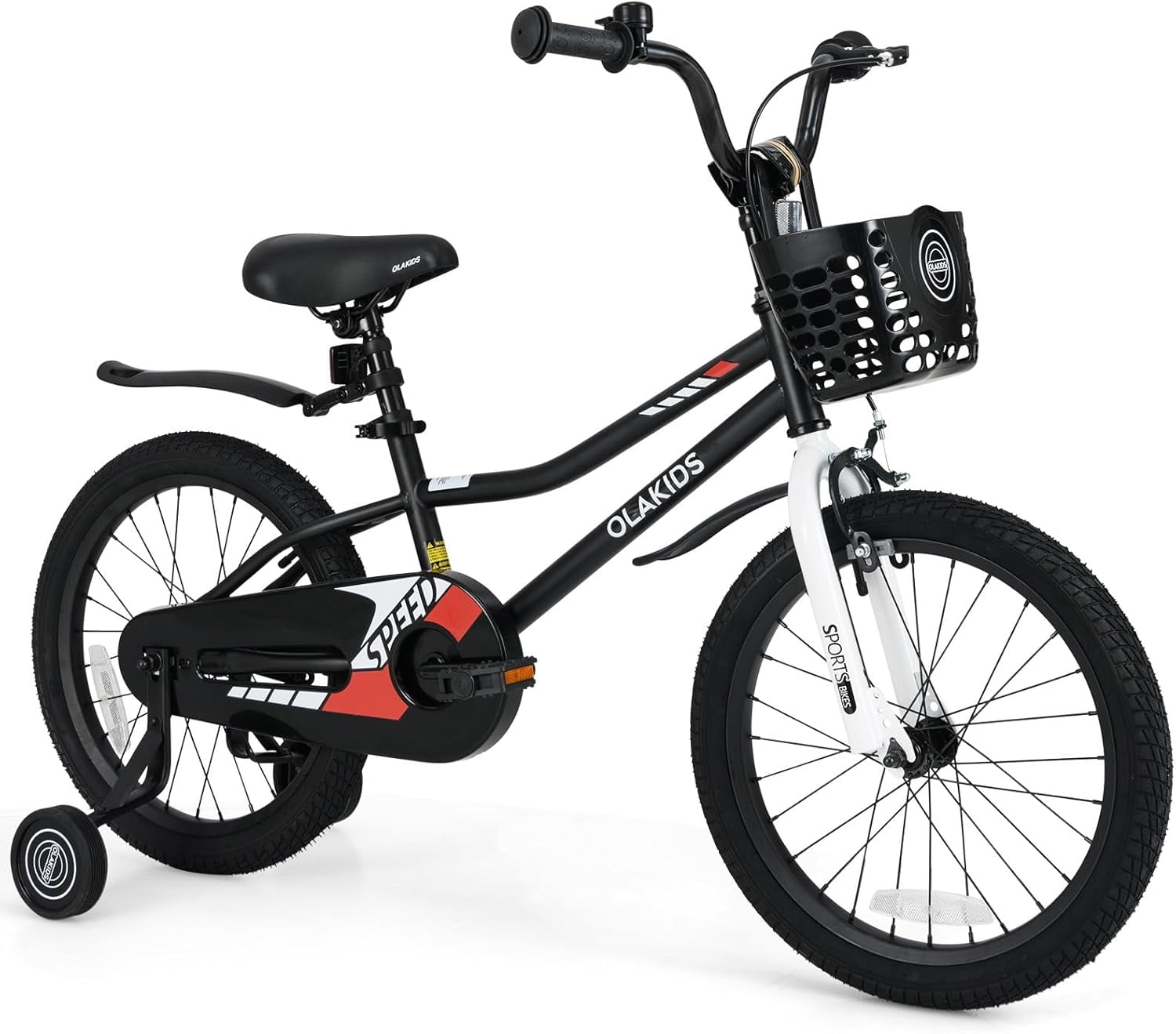 OLAKIDS Kids Bike, 12 14 16 18 Inch Toddlers Bike with Training Wheels ...