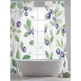 Blue Berry Sheer Curtains 96 Inch Length 2 Panels Set, Summer Fruit ...
