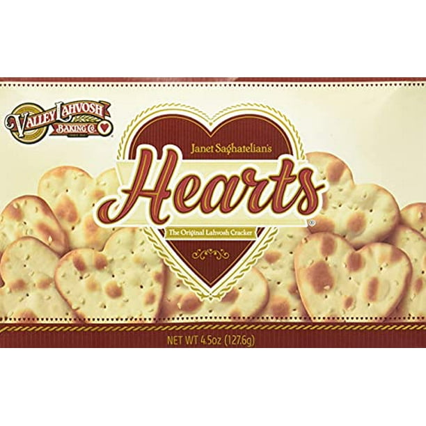 Valley Lahvosh Hearts Crackers 4.5 oz | 8 Pack - Walmart.com