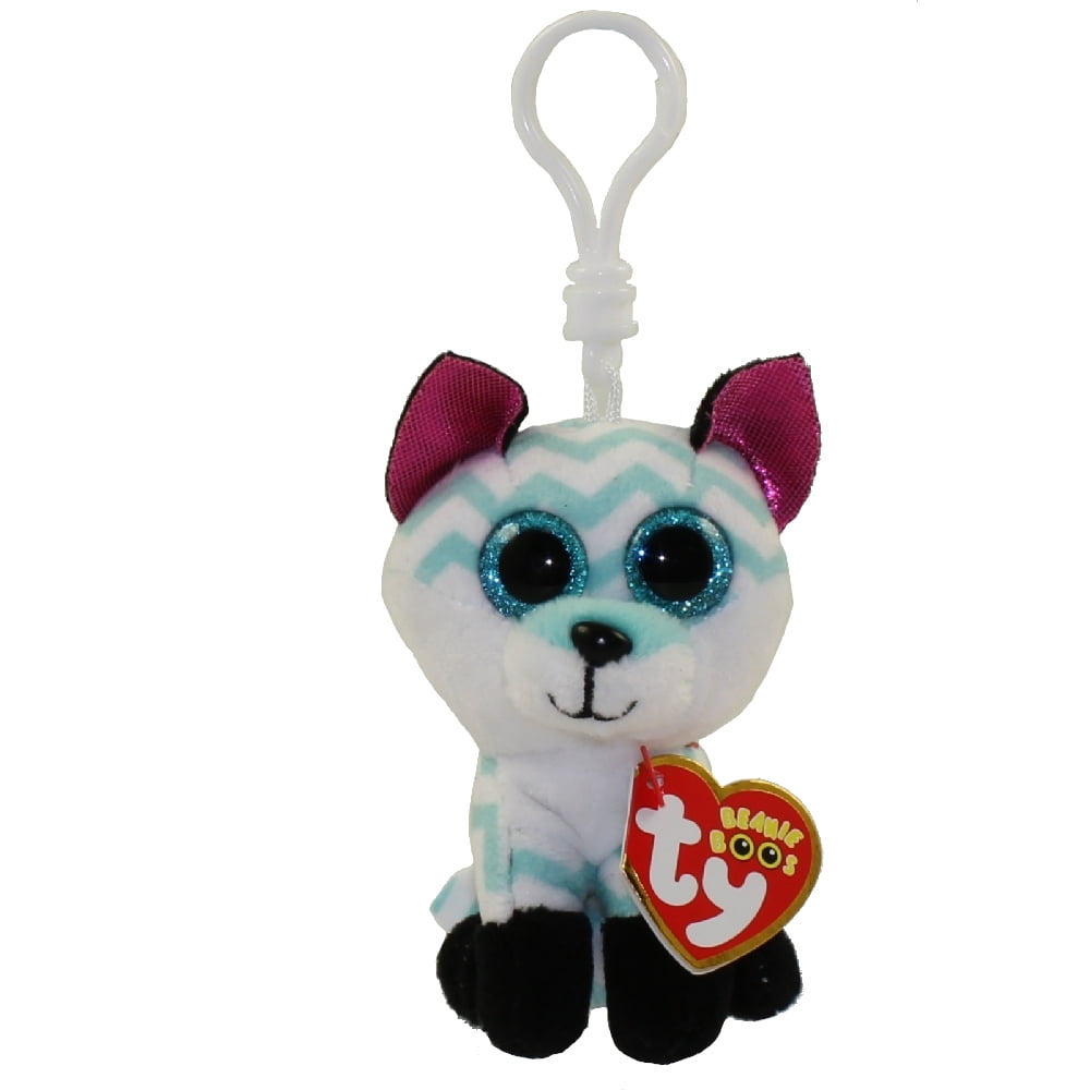 TY Beanie Boos - PIPER the Fox (Glitter Eyes)(Plastic Key Clip - 3 inch ...