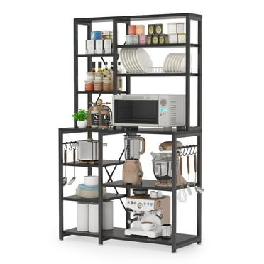 Tribesigns Kitchen Bakers Rack with Power Outlets, 5 Tier Microwave ...