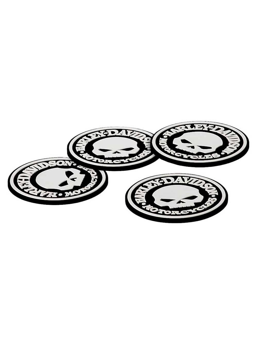 Harley-Davidson Skull Coasters Set - 4 Rubber Coasters HDL-18522 ...