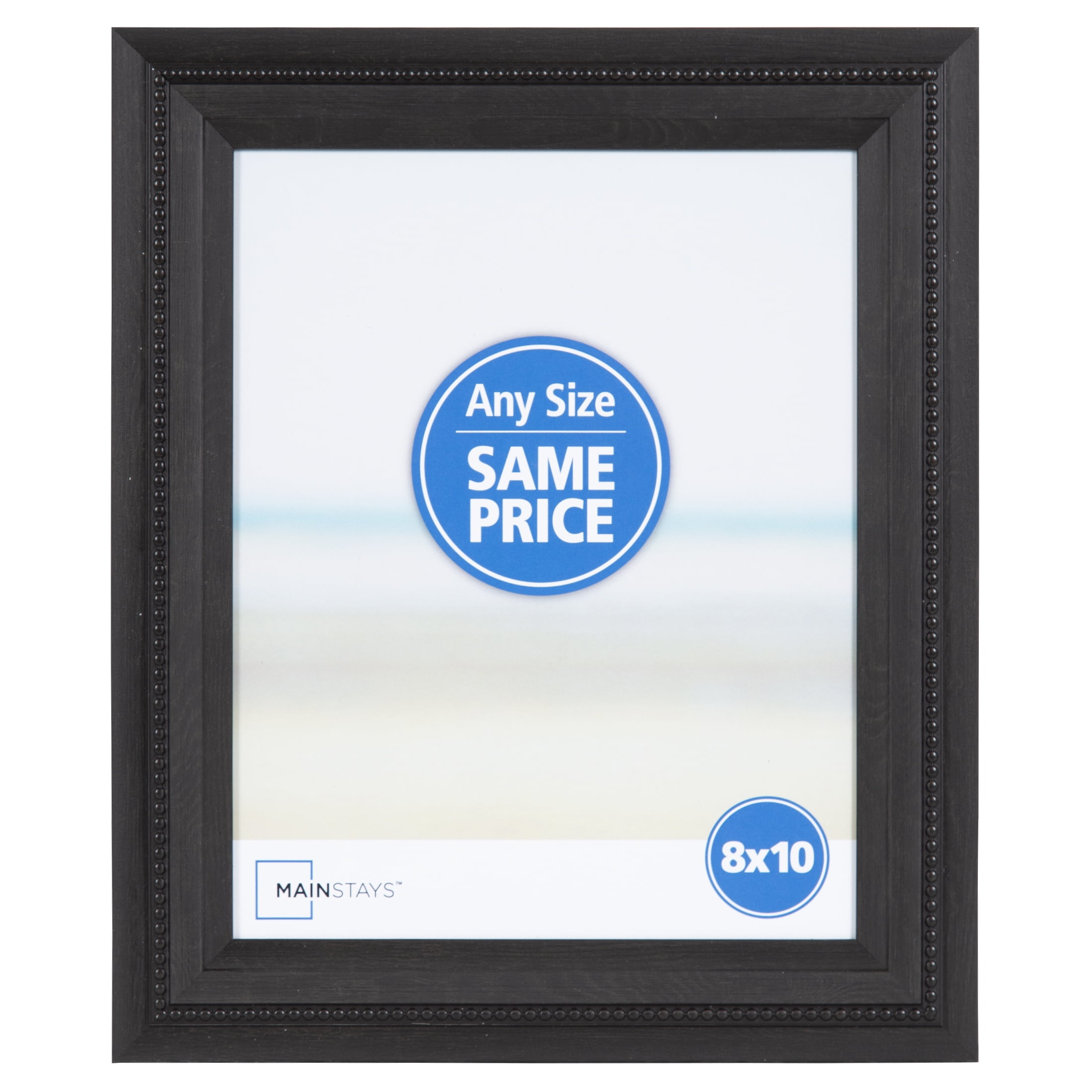 Mainstays 8x10 Beaded Black Tabletop Picture Frame - Walmart Business