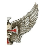 Gothic Angel Winged Biker Skull With Red Crucifix Cross Wall Decor ...