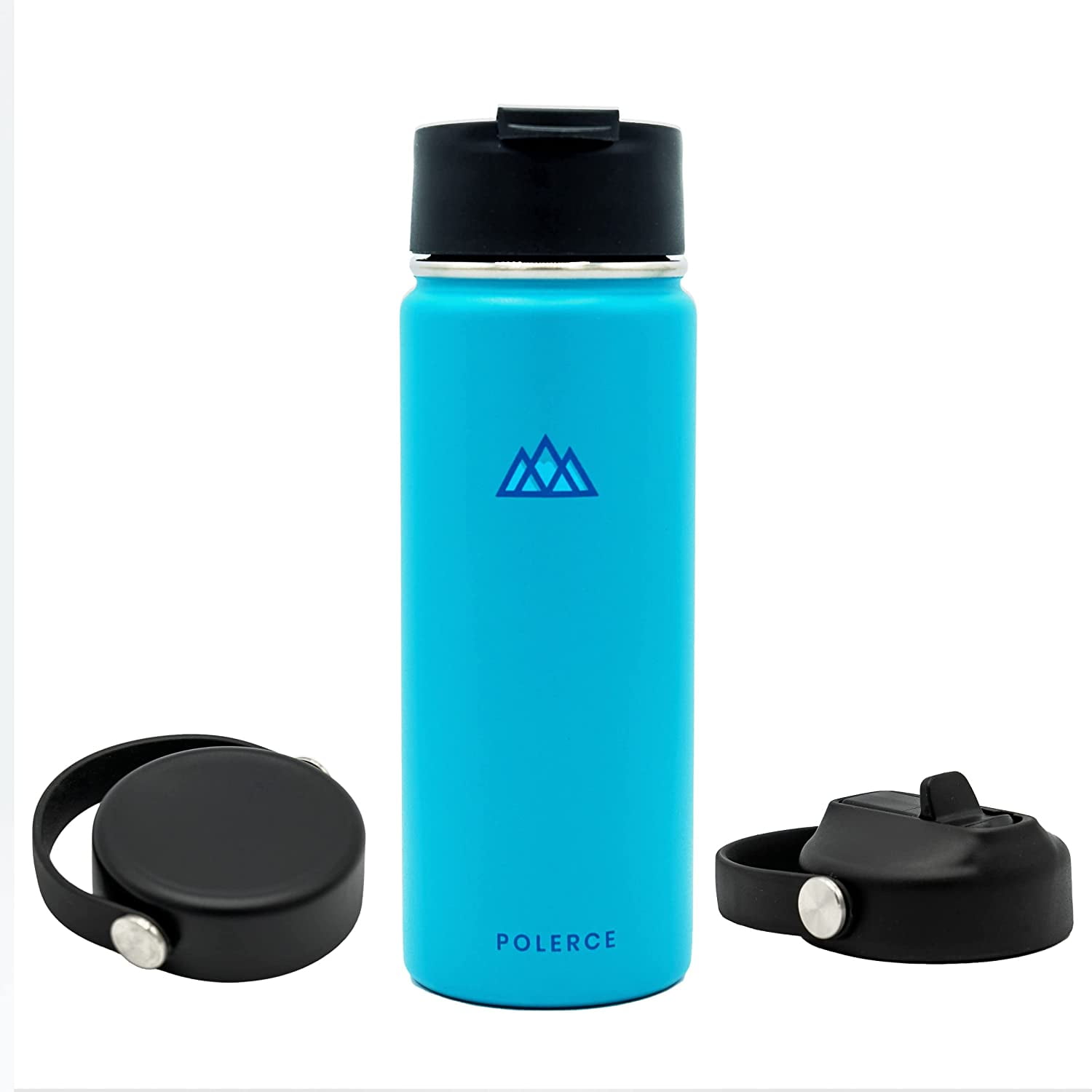 Vacuum Insulated Bottle with 3 Lids - Stainless Steel Thermally ...
