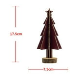 Christmas Tree Tabletop Ornament Wooden Christmas Tree Christmas Scene ...